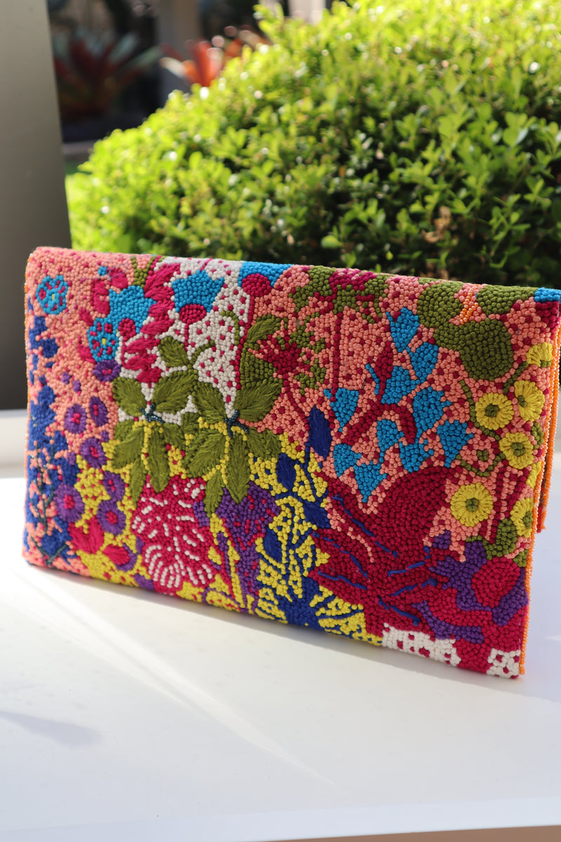 Embroidered Handmade Clutches - Blooms – Aribella